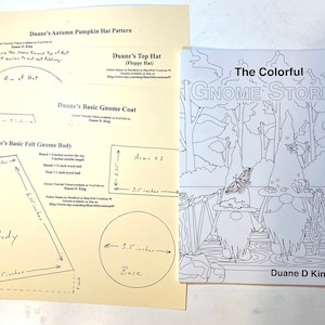 Basic Gnome Patterns and the Colorful Gnome Stories - Etsy