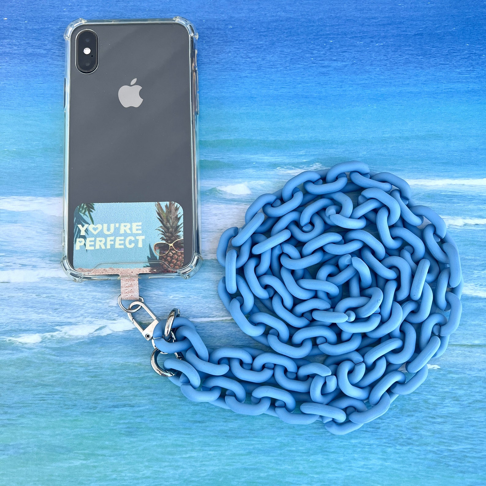 Phone Link Strap - Light Blue, Universal for All Phone Models, High ...