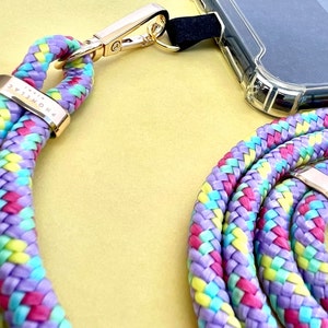 Universal Cell Phone Chain With Carabiner and Patch, Cord Cell Phone ...