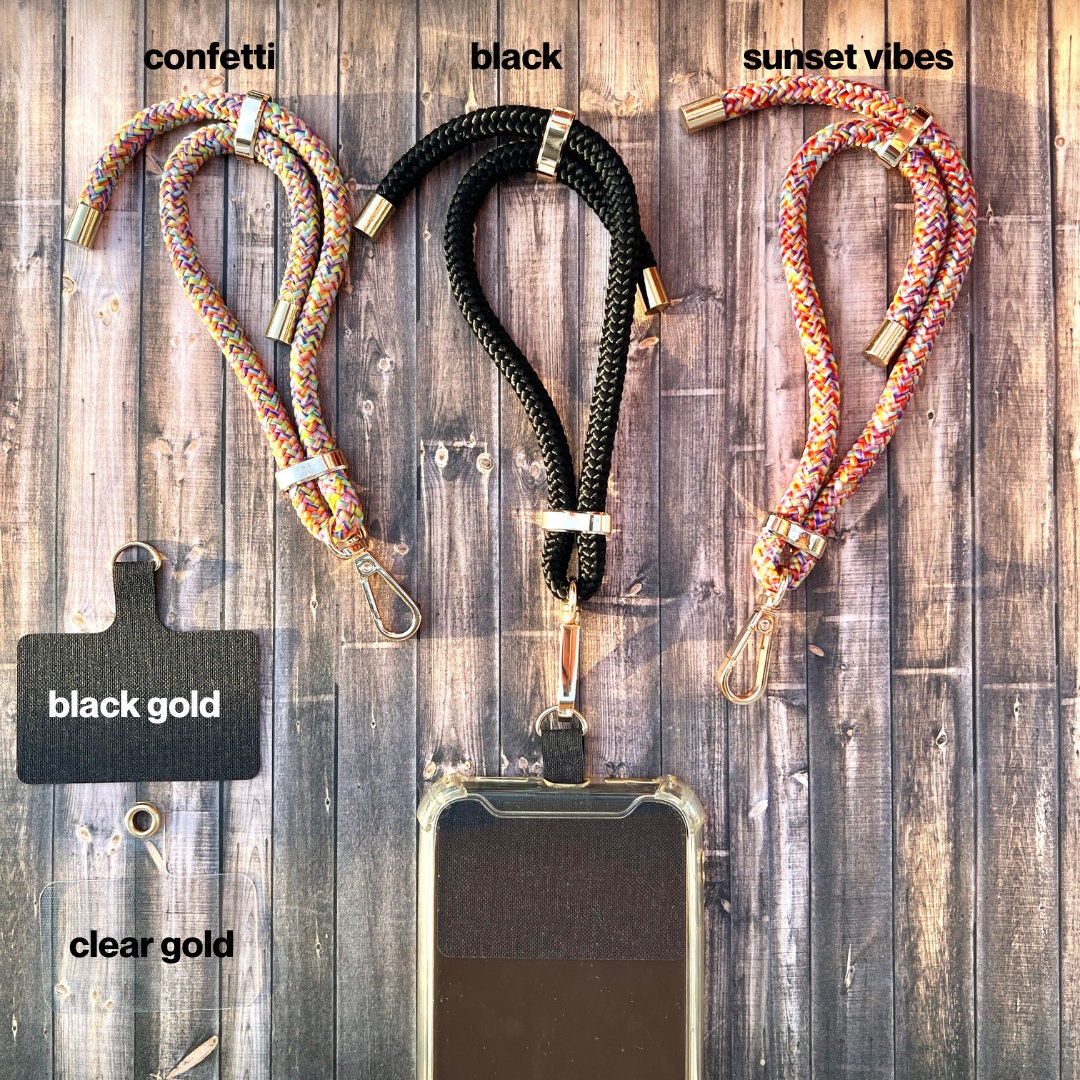 Golden Wrist Phone Lanyard, Bracelet Phone Strap, Phone Strap Wrist ...