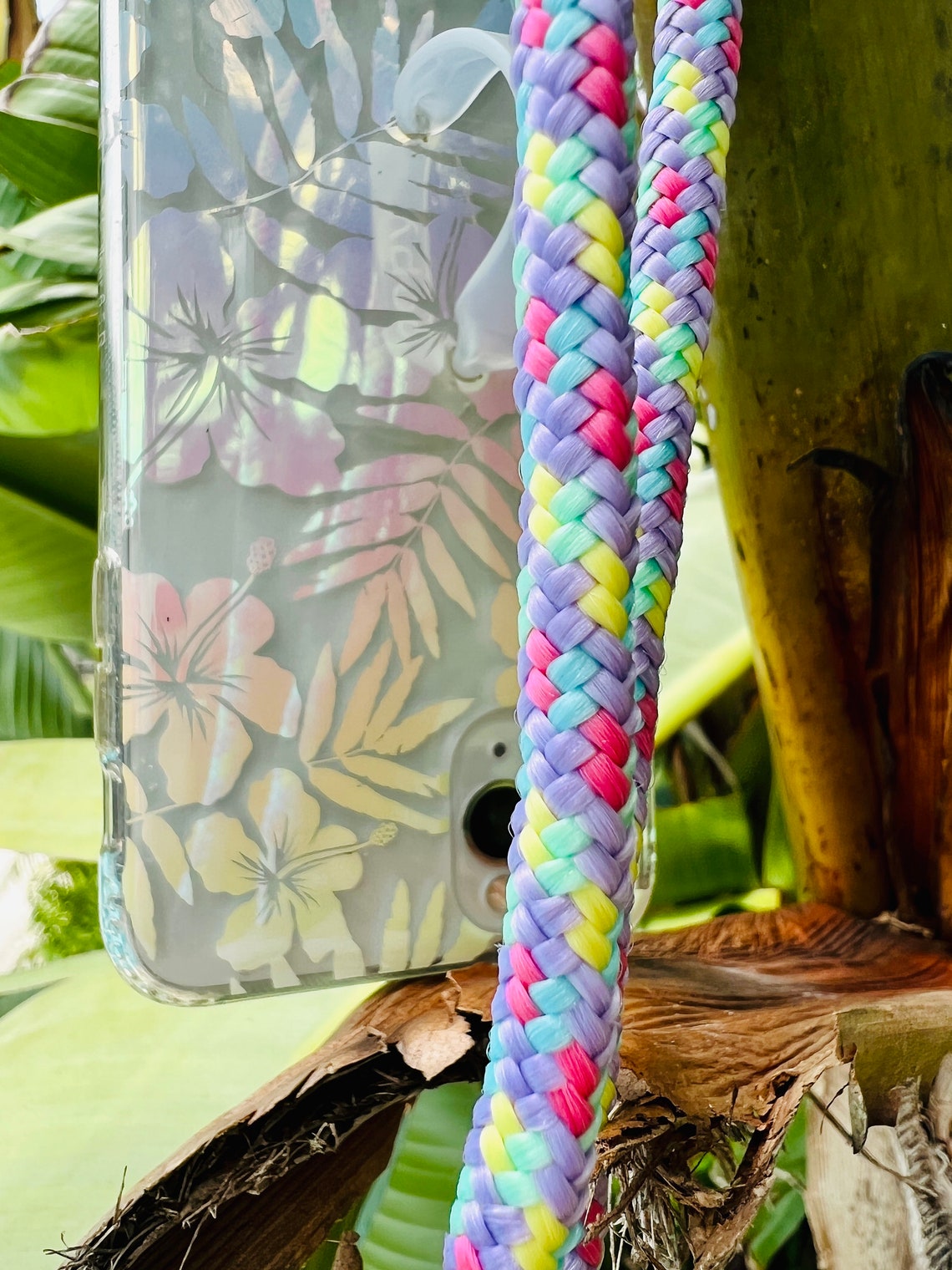 Universal Cell Phone Chain With Carabiner and Patch, Cord Cell Phone ...