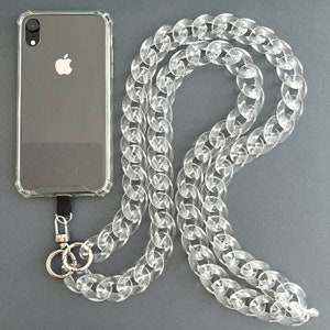 Phone Strap Acrylic - High Quality Universal Crossbody Phone Necklace ...