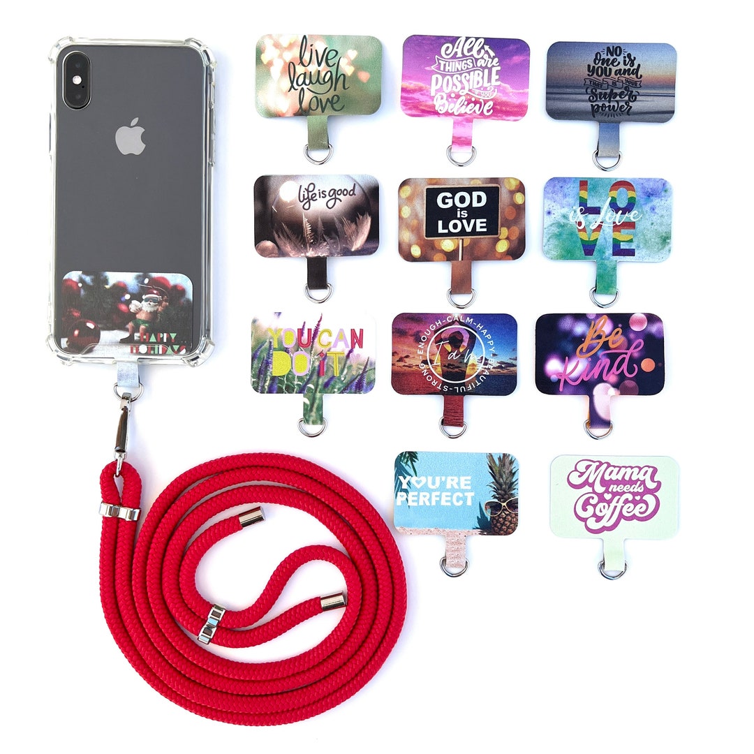Red Phone Lanyard - Adjustable - UNIVERSAL for All Phone Models ...