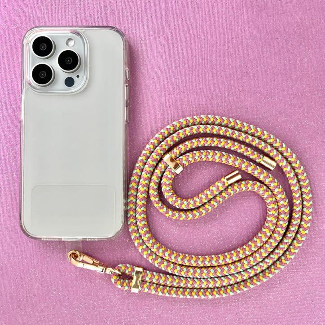 Phone Strap With Gold Adjuster - Universal Cell Phone Lanyard ...