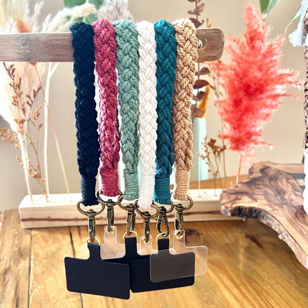 Macrame Phone Strap, Phone Wrist Lanyard, Macrame for Phone or Keys ...