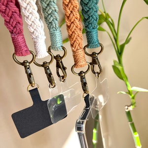Macrame Phone Strap, Phone Wrist Lanyard, Macrame for Phone or Keys ...