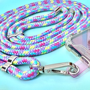 Universal Cell Phone Chain With Carabiner and Patch, Cord Cell Phone ...