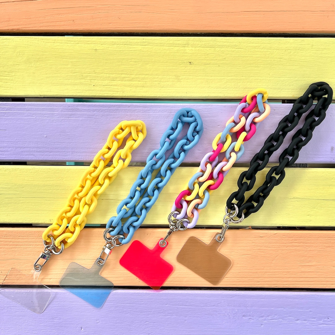 Wrist Phone Strap Link Chain - Includes Universal Connector Patch ...