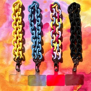 Wrist Phone Strap Link Chain - Includes Universal Connector Patch ...