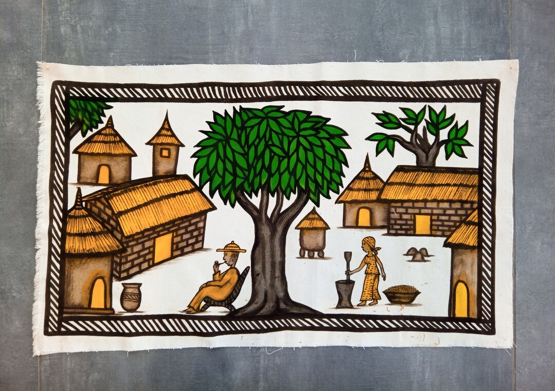 Korhogo Canvas, Ivory Coast, Vintage, Textile, West Africa, African Art ...