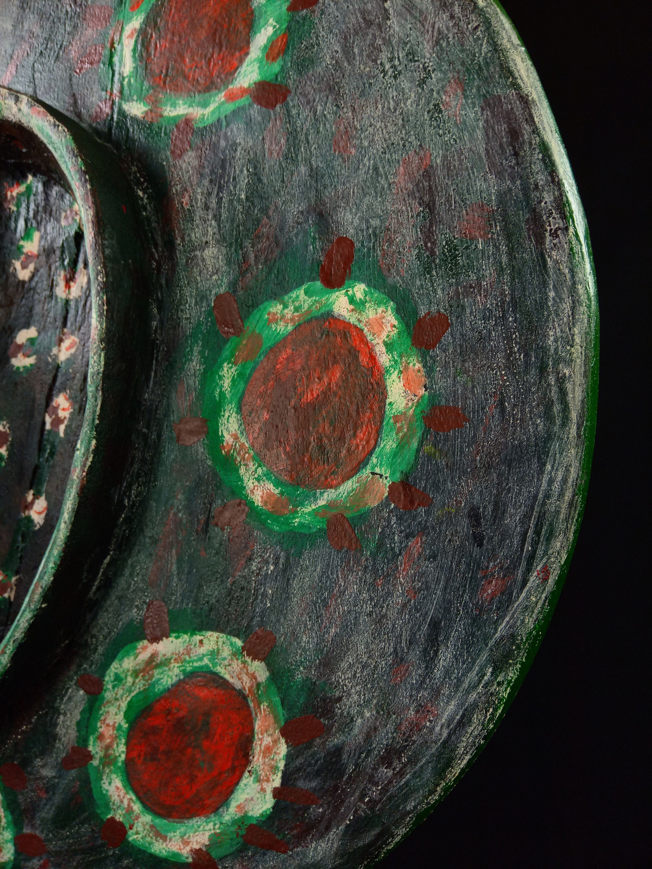 African Art Sun Mask Vintage African Mask Tribal Ethnic Deco West ...