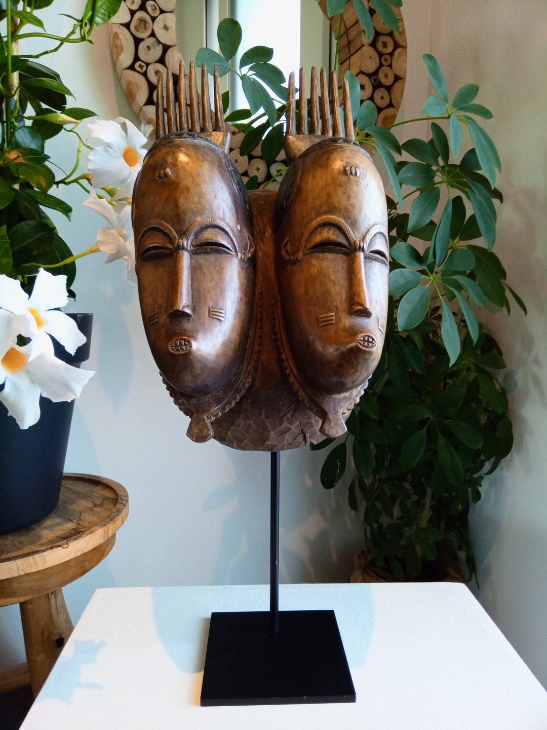 Twin Mask, N'da Mask, Baoulé ivory Coast. - Etsy