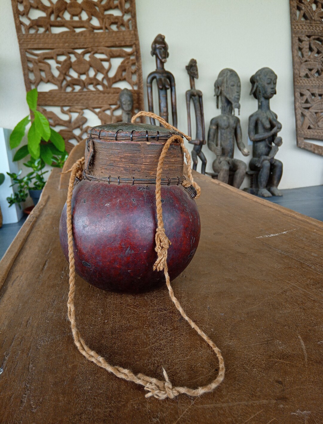 Authentic Senufo Calabash, Old and Usual, West Africa, Ivory Coast ...