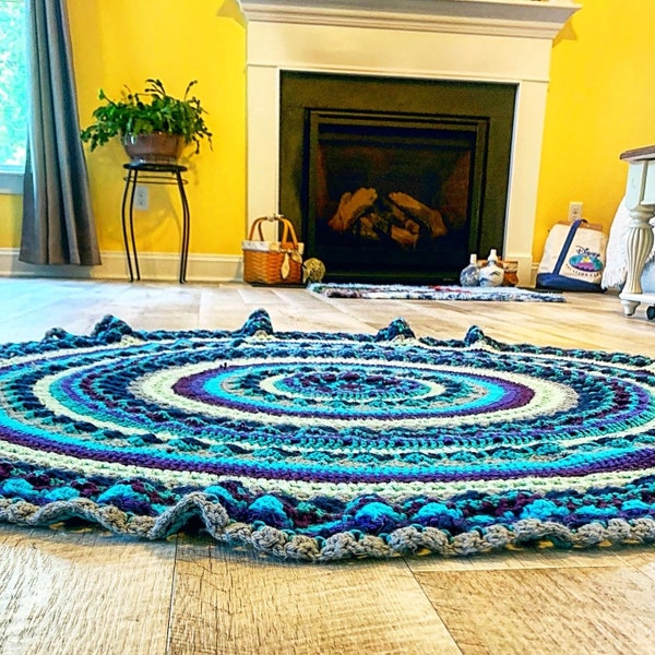 Crochet Mandala Blanket - Etsy