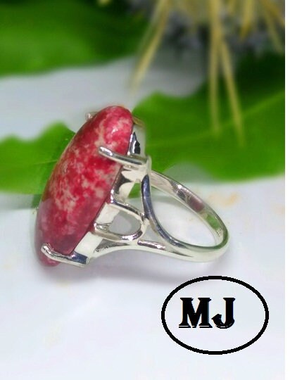 Silver Unakite Ring 925 Sterling Silver Designer Band Ring | Etsy