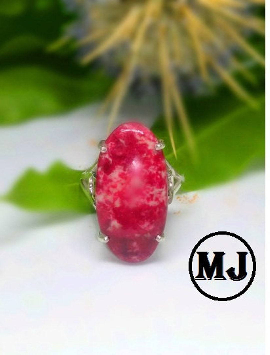 Silver Unakite Ring 925 Sterling Silver Designer Band Ring - Etsy