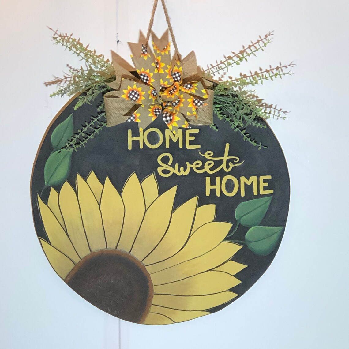 Heart Warming Fall Sunflower Door Hanger That Would Make Any - Etsy