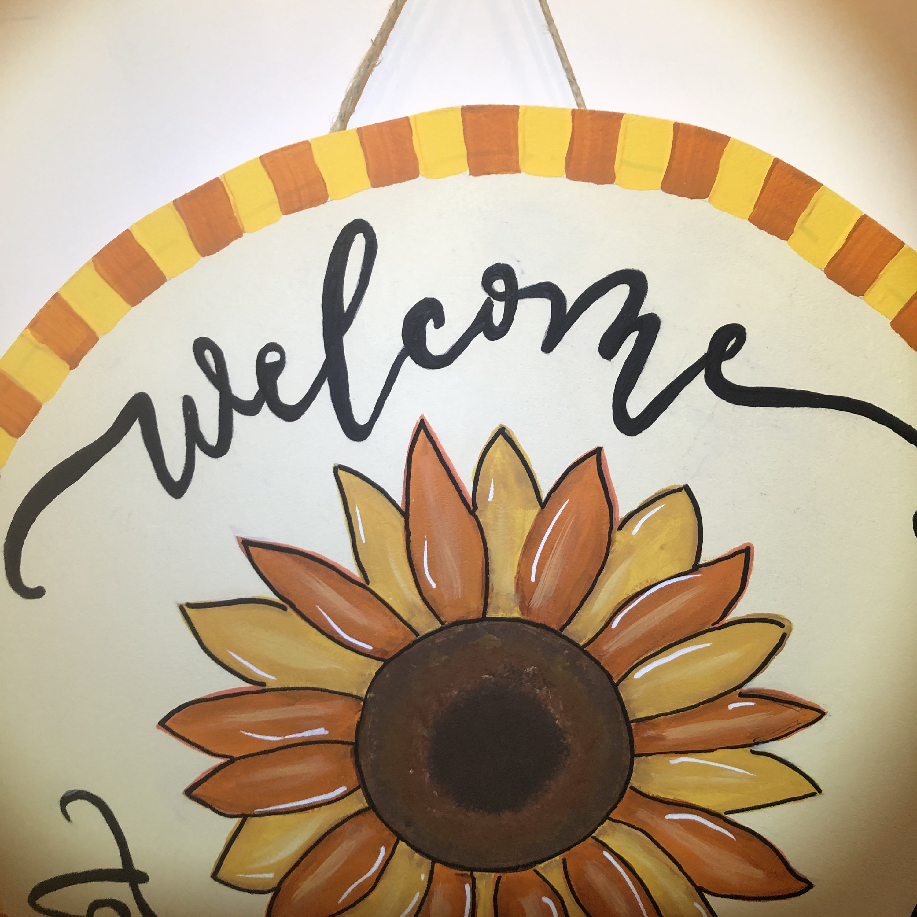 Fall Sunflower Door Hanger That Would Look Awesome on Darker Wood Front ...