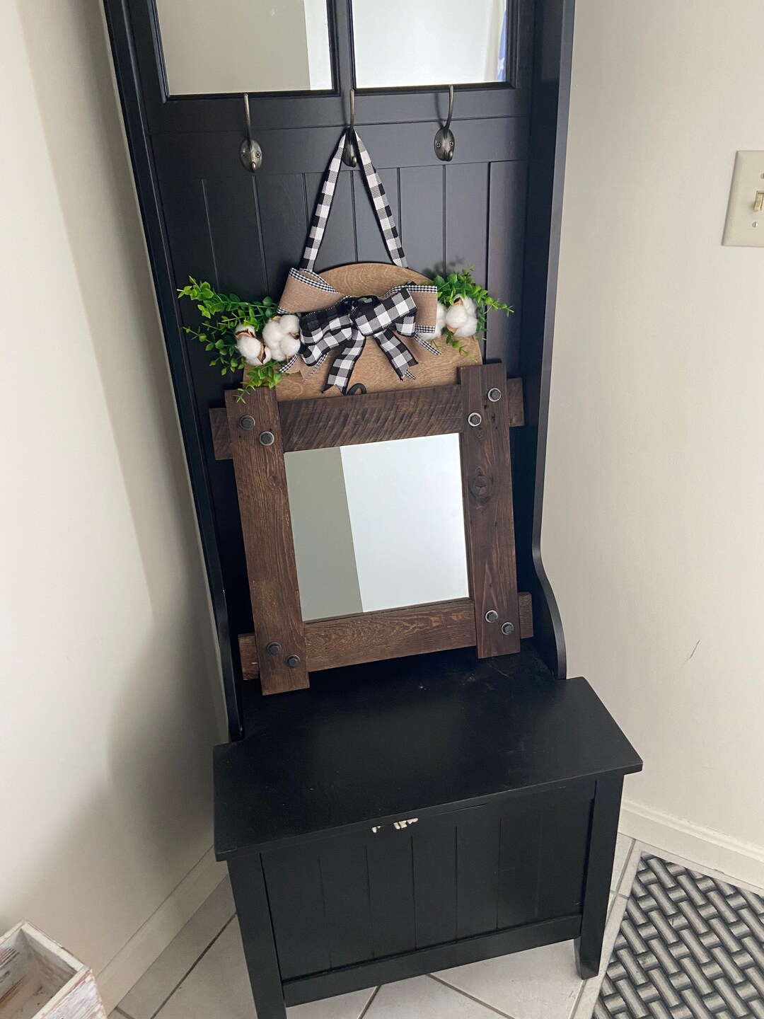 Rustic Mirror Industrial Mirror Farmhouse Mirror Vintage - Etsy