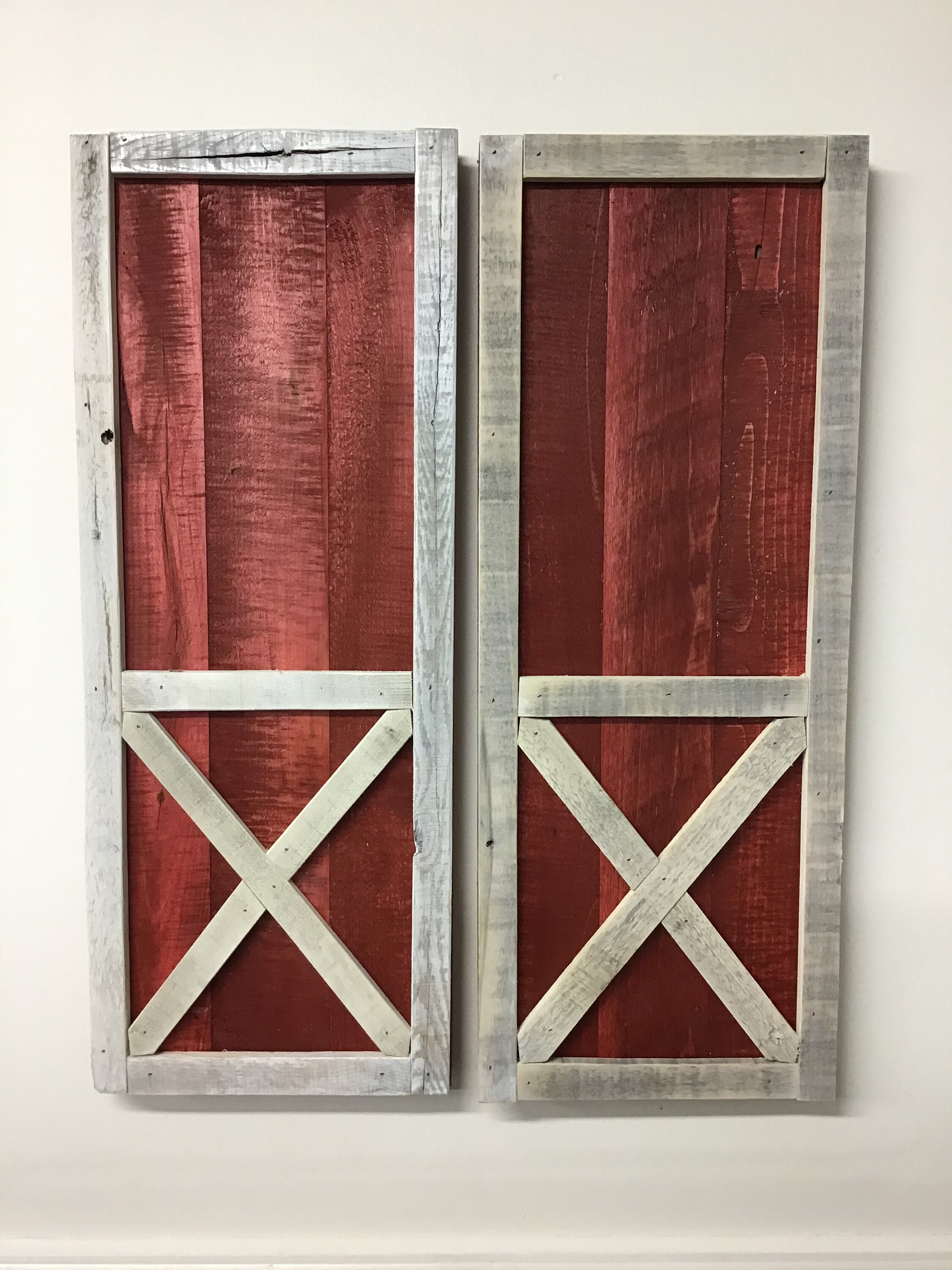 Rustic Barn Door Decor, Farmhouse Decor, Reclaimed Wood Decor, Country ...
