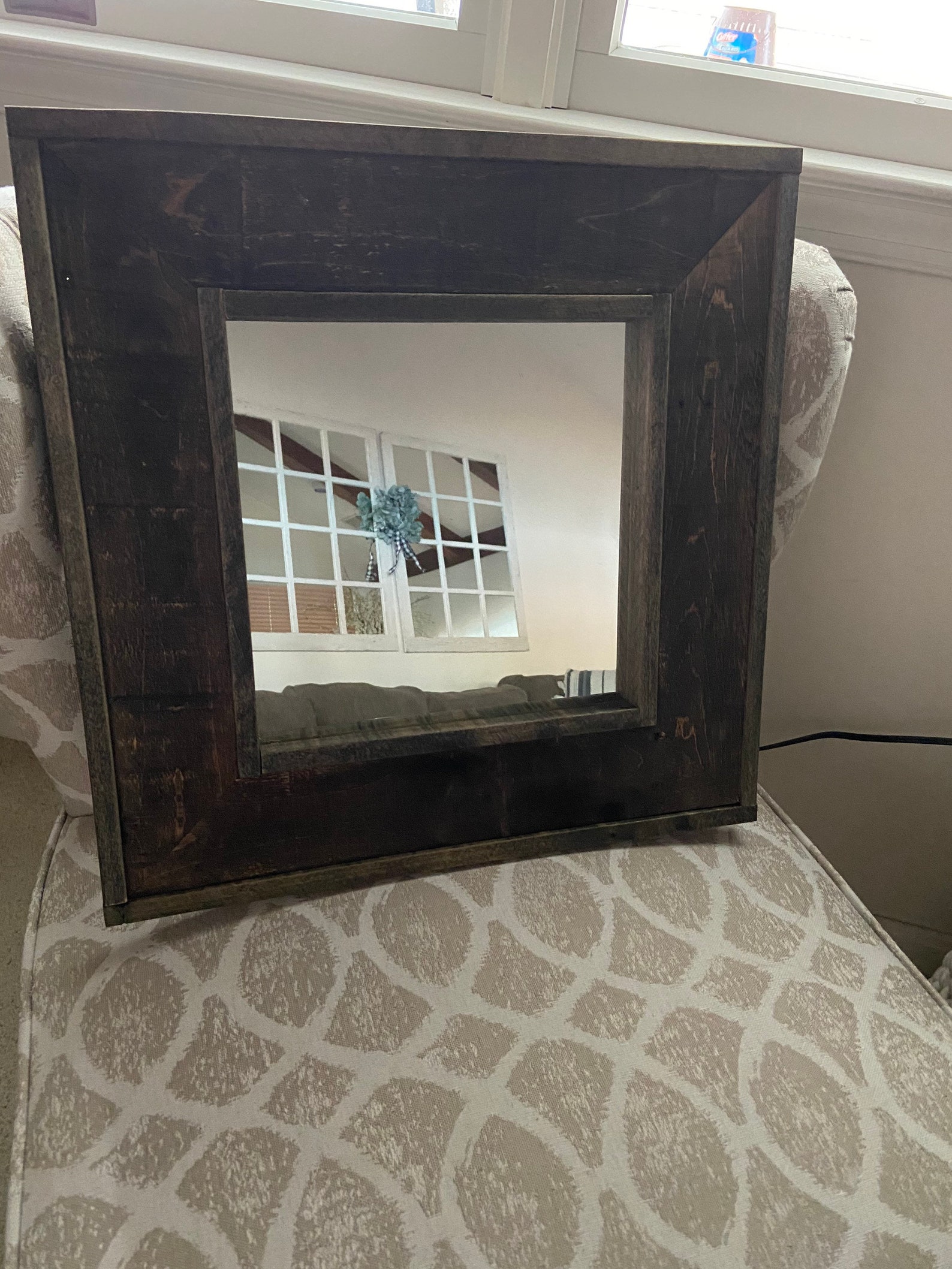 Rustic Mirror, Farm House Mirror, Home Mirror, Reclaimed Mirror, Wood ...