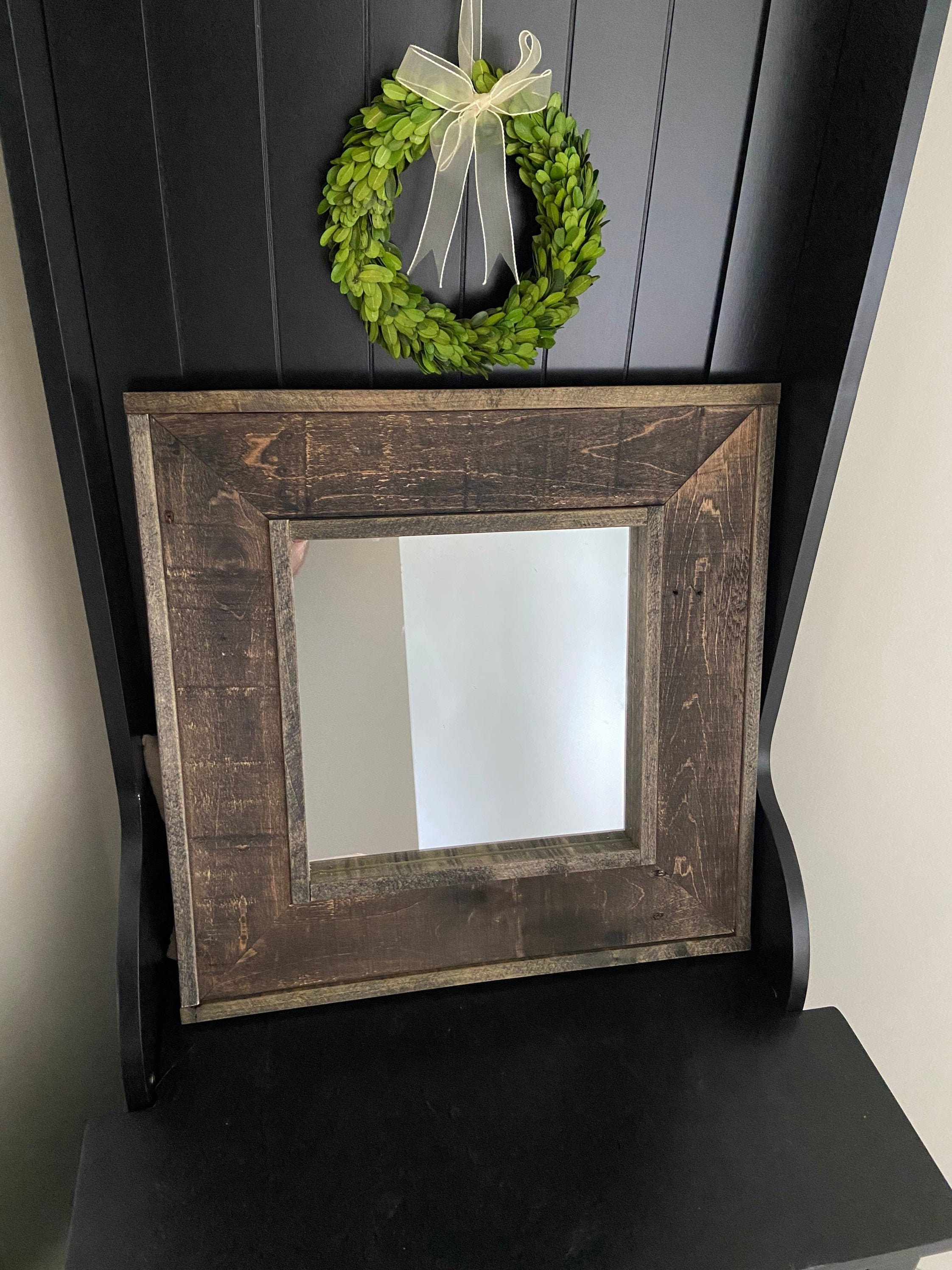 Rustic Mirror, Farm House Mirror, Home Mirror, Reclaimed Mirror, Wood ...