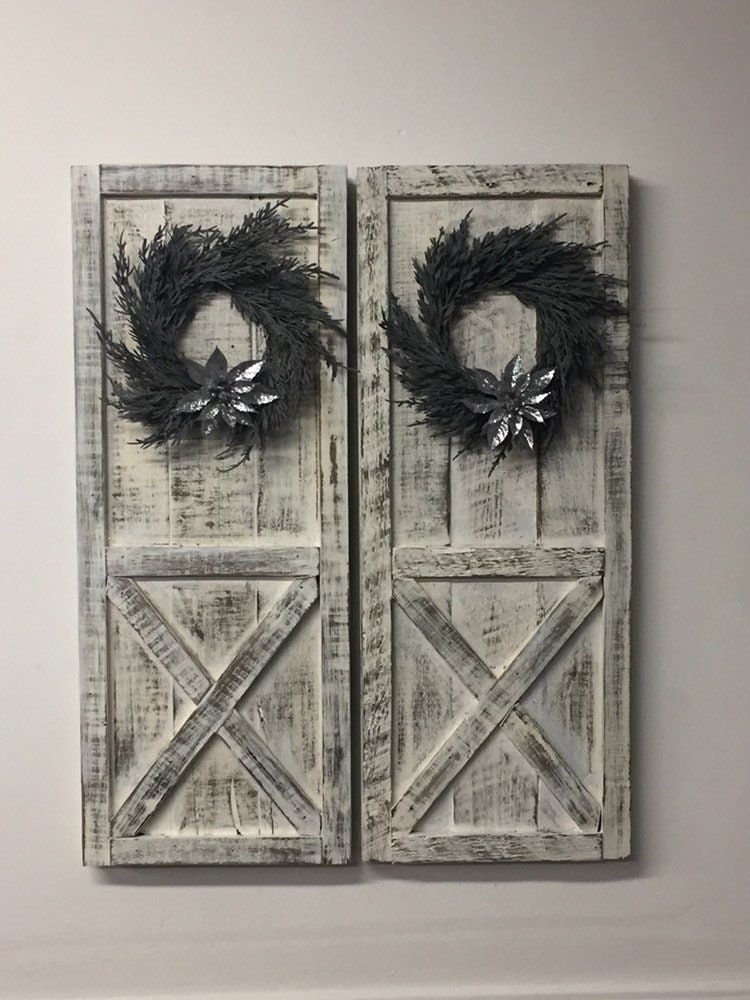 Rustic Barn Door Decor, Farmhouse Decor, Reclaimed Wood Decor, Country ...