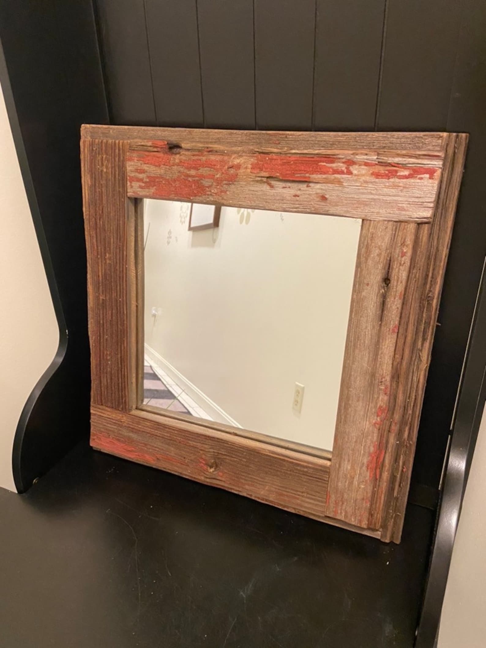 Rustic Mirror, Barnwood Mirror, Farmhouse Mirror, Rustic Mirror-made ...