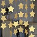Custom Gold Star Paper Garland Decor, Handmade Party Decorations ...