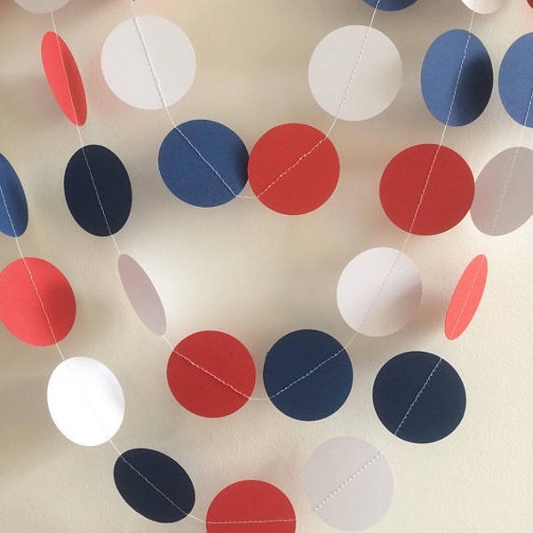 Paper Circle Garland - Etsy