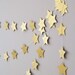 Custom Gold Star Paper Garland Decor, Handmade Party Decorations ...