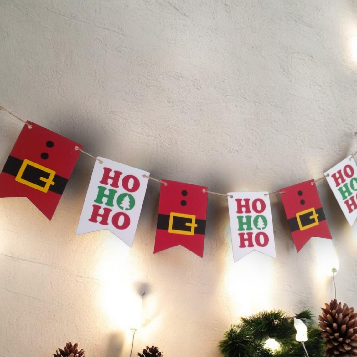 Christmas Garland, Christmas Decorations, Merry Christmas Banner ...