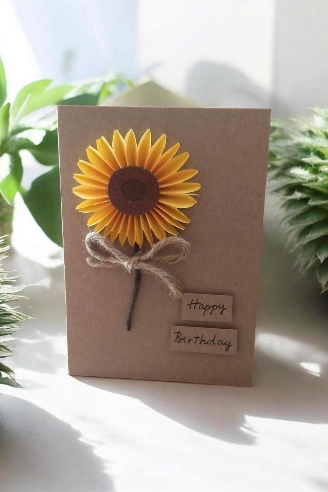 Sunflower Birthday Cards A6, 3D Cards, Handmade Gift Cards, Floral ...