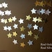 Custom Gold Star Paper Garland Decor, Handmade Party Decorations ...