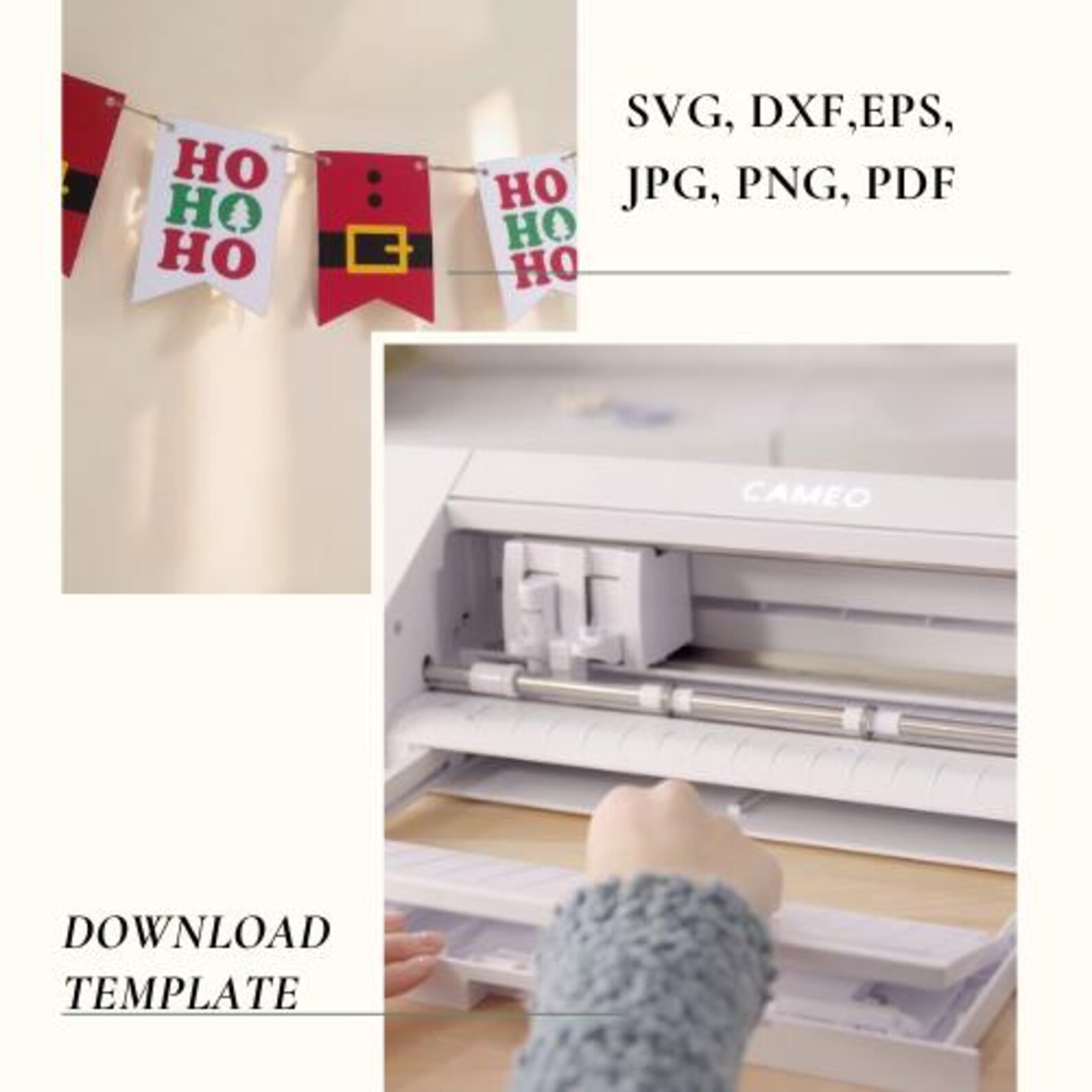 Christmas Garland, Christmas Decorations, Merry Christmas Banner ...