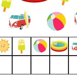 Counting Handout (1 to 5) (summer Theme), Home School, Montessori ...