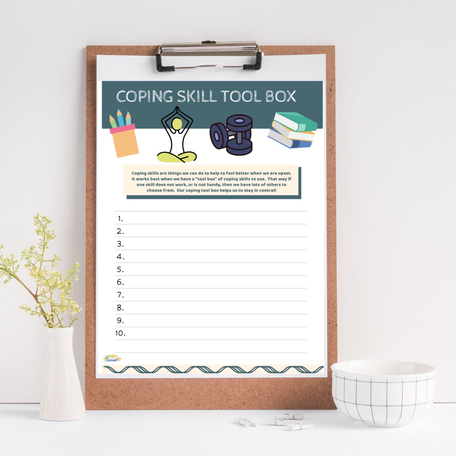 Coping Skill List Handout (kids or Adults) - Etsy