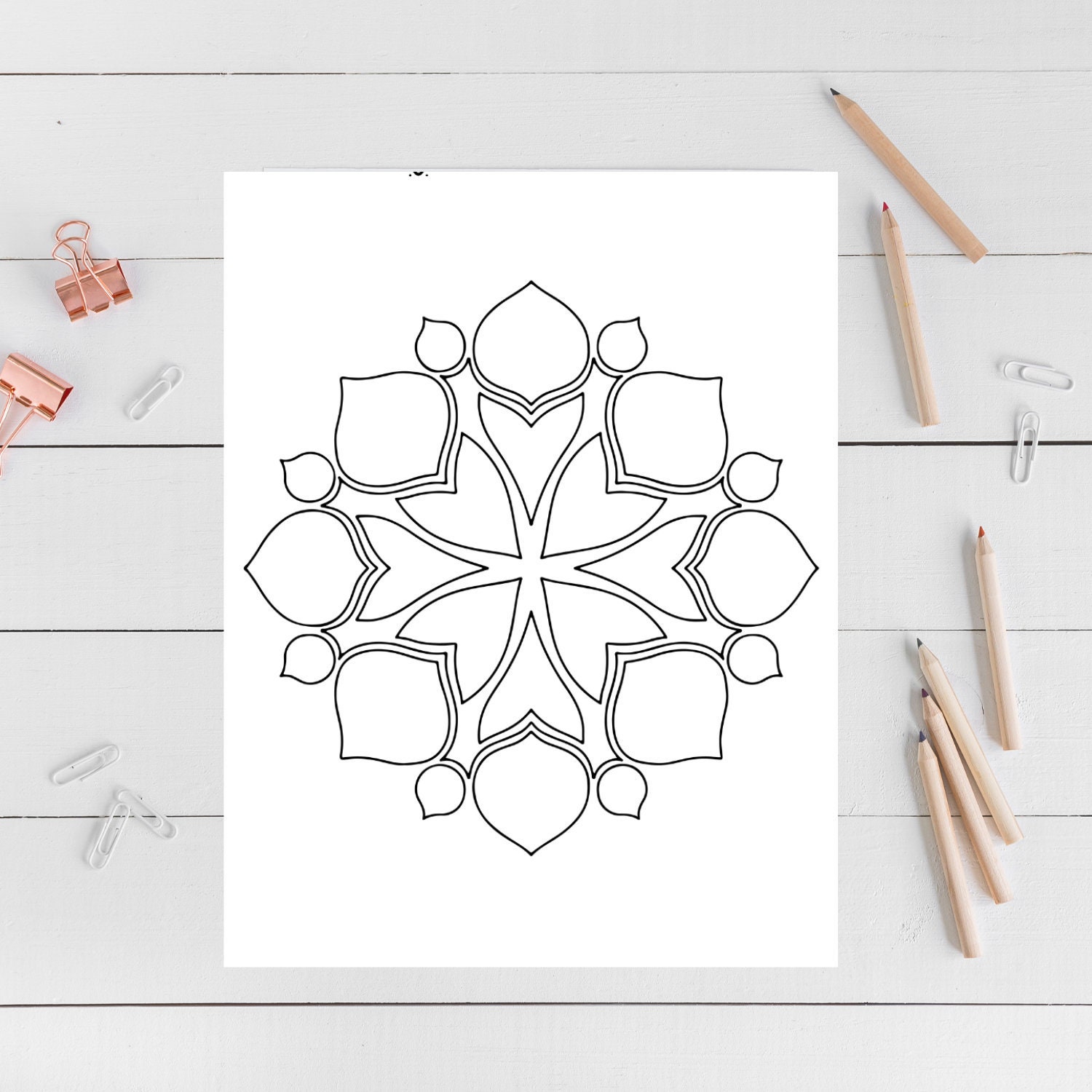 Mandala Coloring Set- Kids (wellness, Relaxation, Coping); (emotion ...