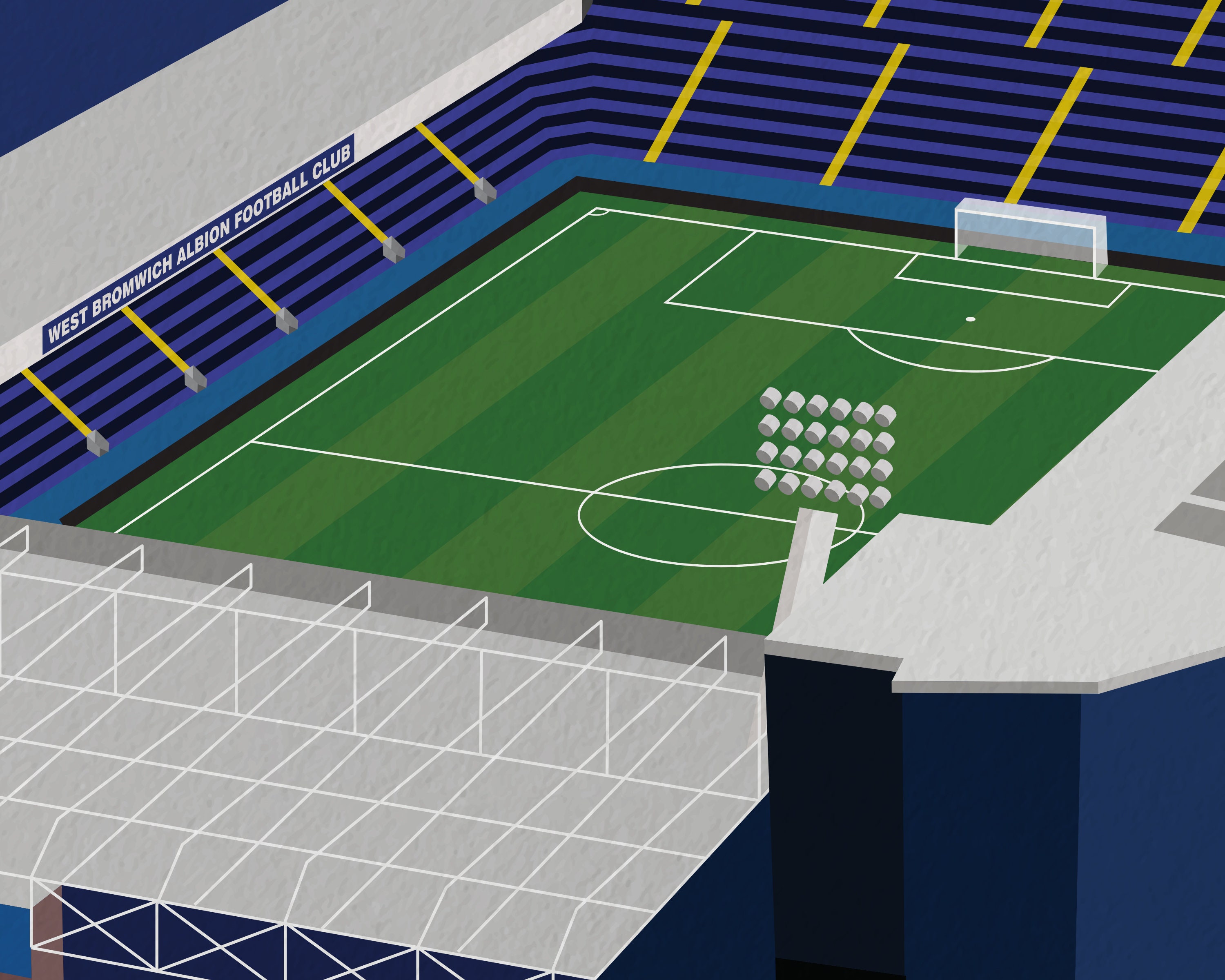 WBA, Hawthorns Print, Football Poster, Football Print, Husband Gift ...