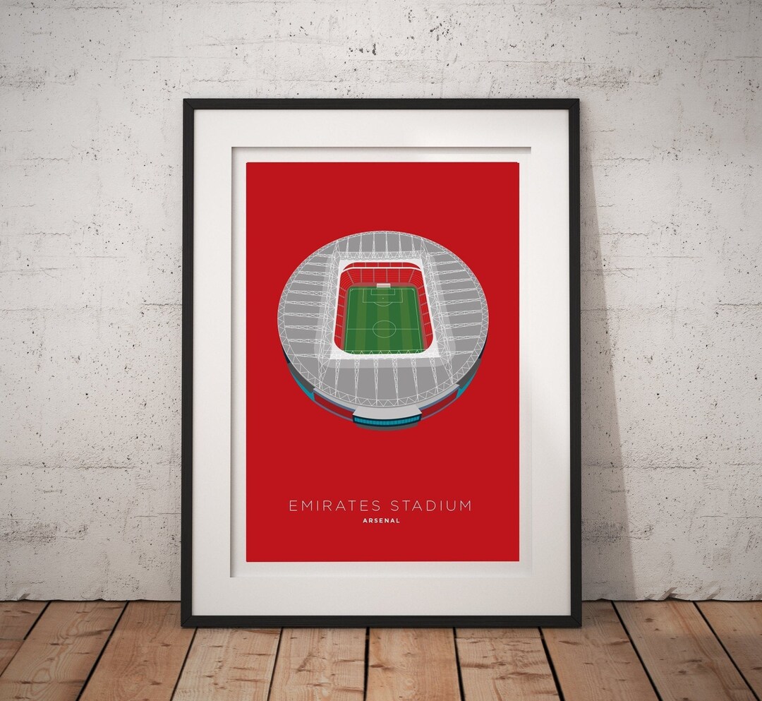 Arsenal, Emirates Print, Football Poster, Football Print, Husband Gift ...