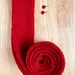 Skinny Red Scarf - Etsy
