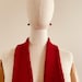 Skinny Red Scarf - Etsy