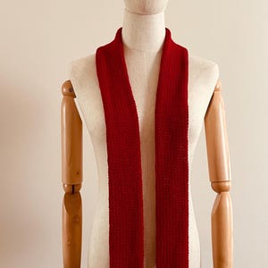 Skinny Red Scarf - Etsy