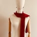 Skinny Red Scarf - Etsy