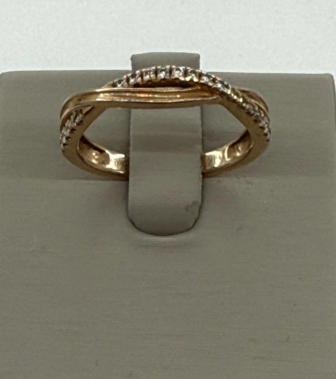 Vintage Estate 14k Red Gold Cross Over Ring - Etsy