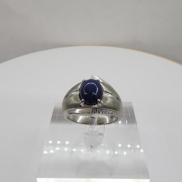 Mens Linde Star Sapphire Ring - Etsy