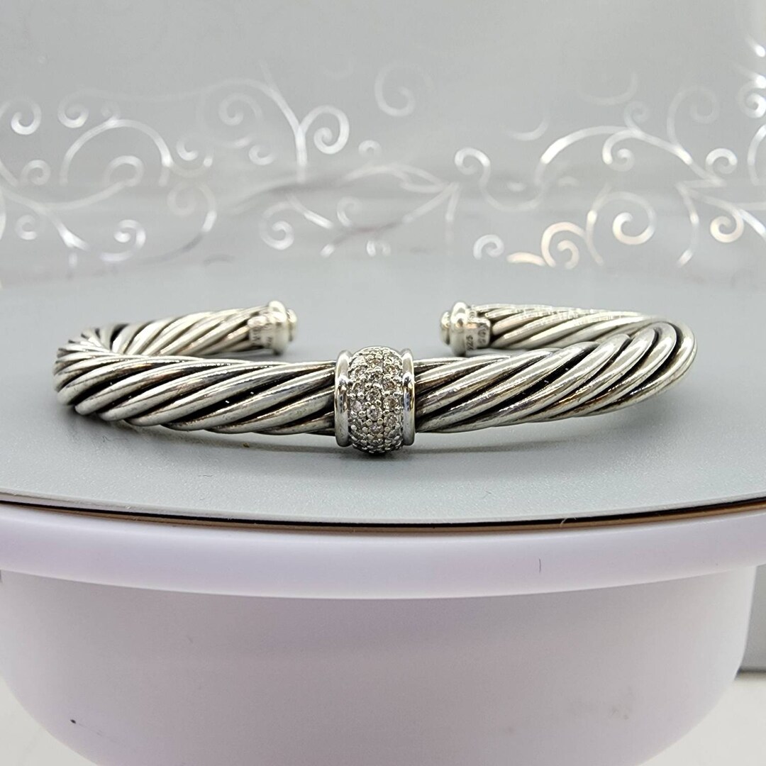 DAVID YURMAN Artistic Signature Cable Classics Bangel Bracelet - Etsy