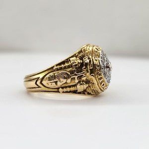 Tiffany & Co West Point Military Academy Diamond Class Ring 1/2ctw F-G ...