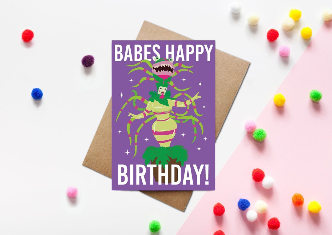 Danny Beard Birthday Card | Little Shop of Horrors | Drag Race Uk ...