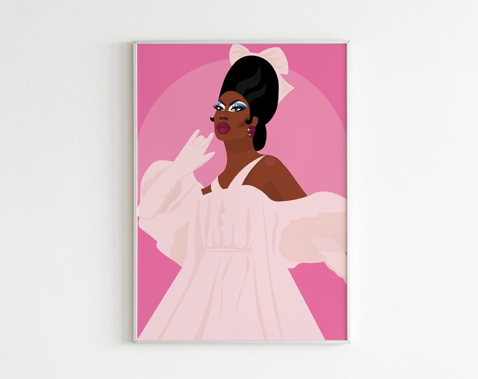 Shea Coulee Graphic Print Shea Coulee Illustration Drag Race Print ...